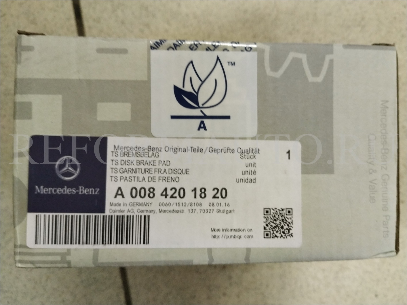 Mercedes-Benz - Smart A0084201820